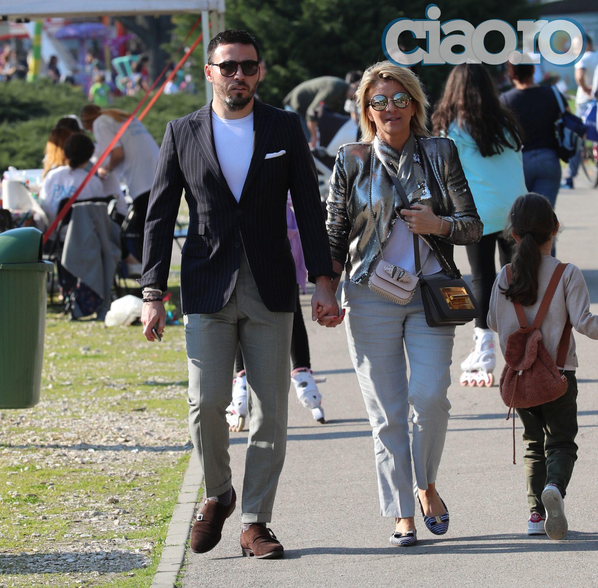 Decaderea unui Print! Adrian Cristea isi plimba iubita in parc, ca un ...