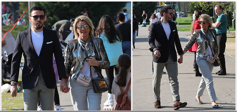 Decaderea unui Print! Adrian Cristea isi plimba iubita in parc, ca un ...