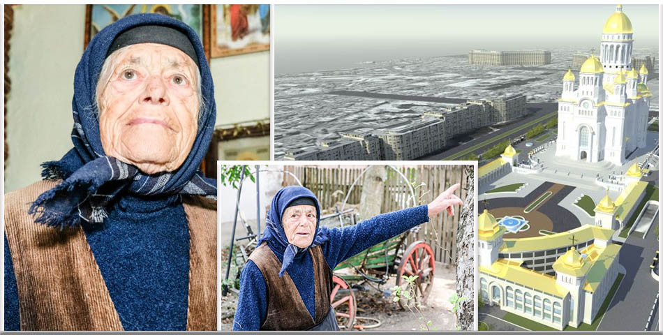 Batrana care a donat 10.000 de lei pentru Catedrala Mantuirii Neamului.