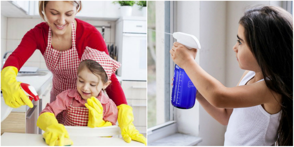 Produsele de curatenie sunt foarte periculoase pentru copii! Pe langa ...