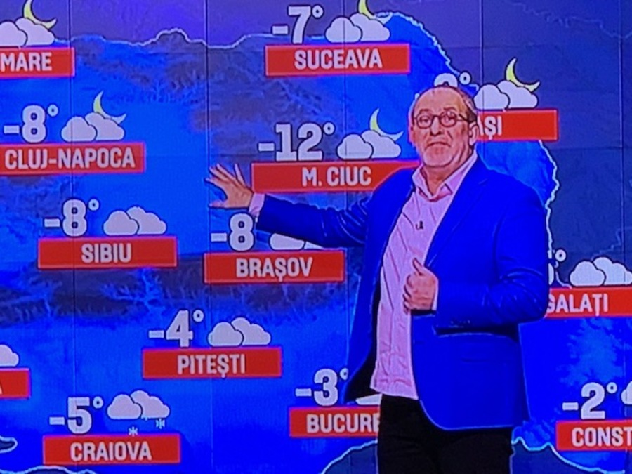 Busu a revenit la meteo dupa infarct! Primele imagini cu prezentatorul ...