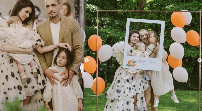 Alice Cavaleru și Vladimir Drăghia și-au botezat fetița. Micuța Alegra-Nova a avut parte de o ...