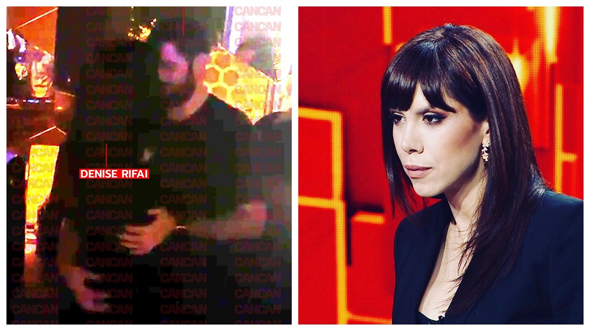 Denise Rifai, sărut pasional cu un prezentator TV! Imaginile momentului ...