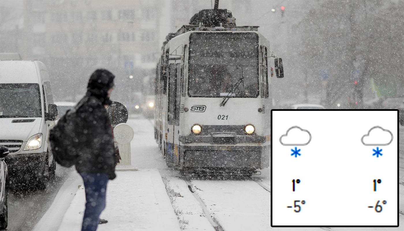 Meteorologii Accuweather au modificat prognoza. Pe ce dată exactă vin ninsorile în București