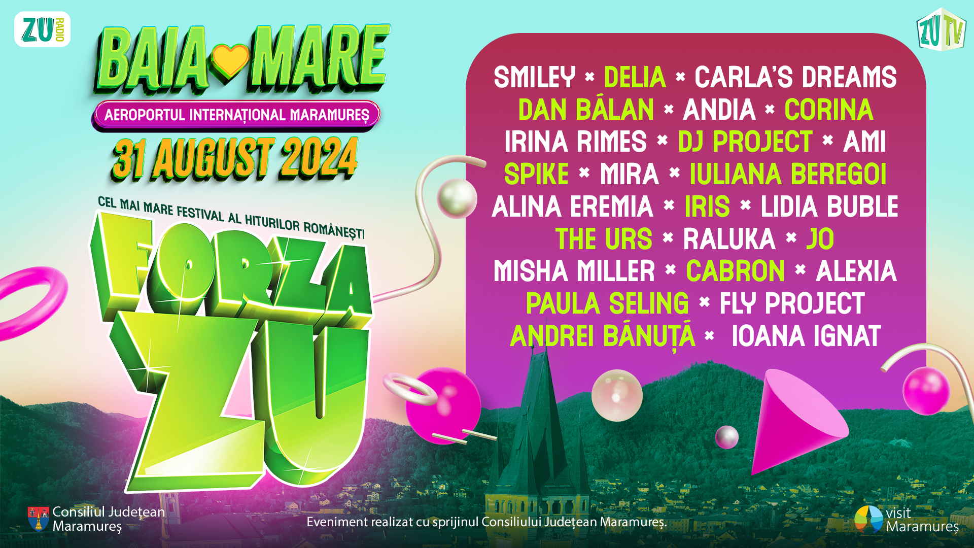 FORZA ZU e în MARAMU'. Lista completă a artiștilor care urcă pe scenă ...