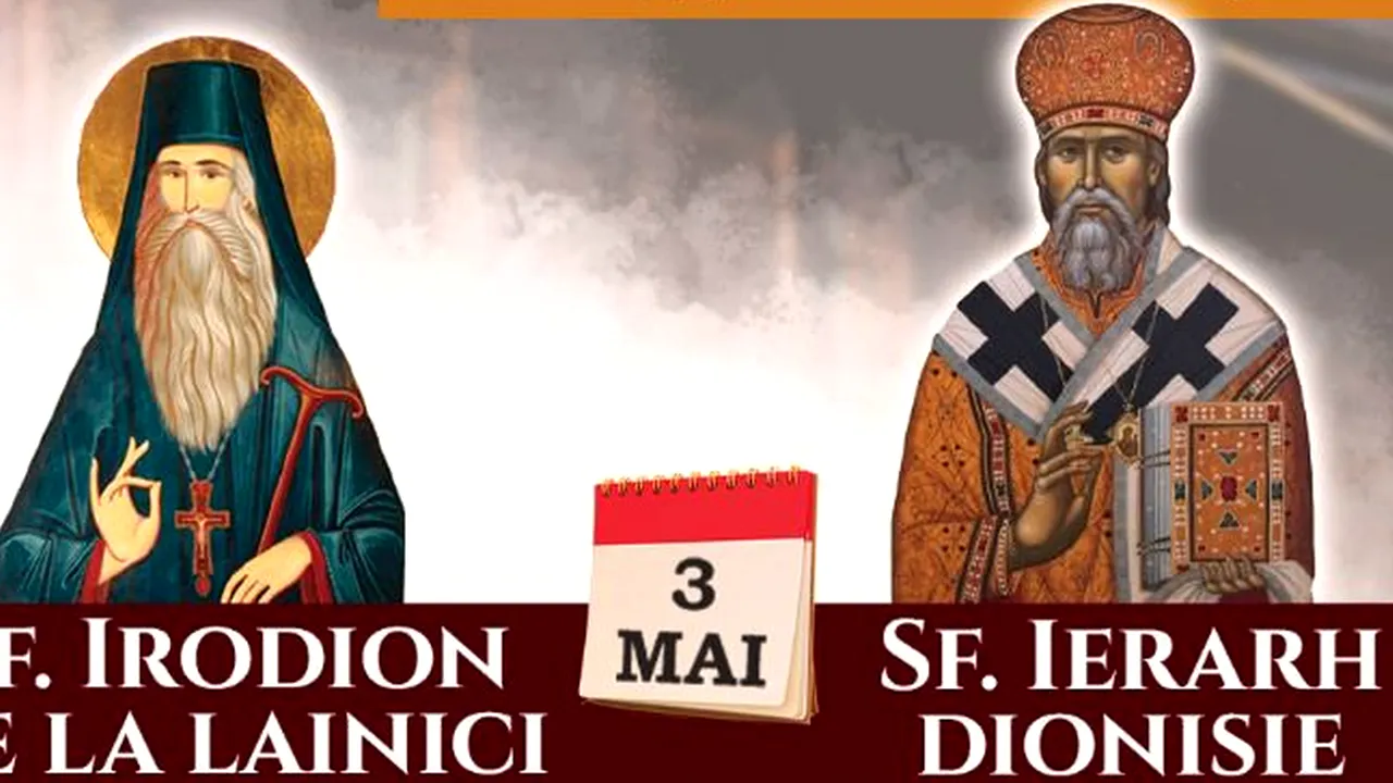 Ziua de prăznuire a Sf. Cuv. Irodion de la Lainici. Moaștele Sfântului Ierarh Dionisie ...