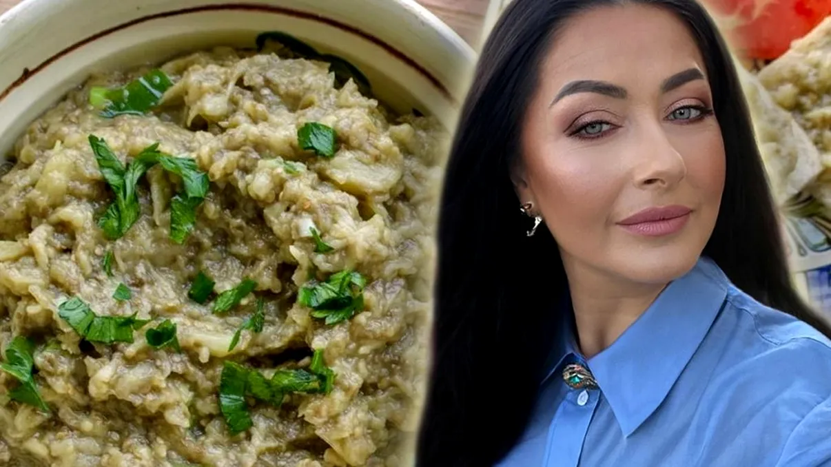 Gabriela Cristea are un secret pentru salata de vinete! Ce ingredient pune pentru un gust deosebit
